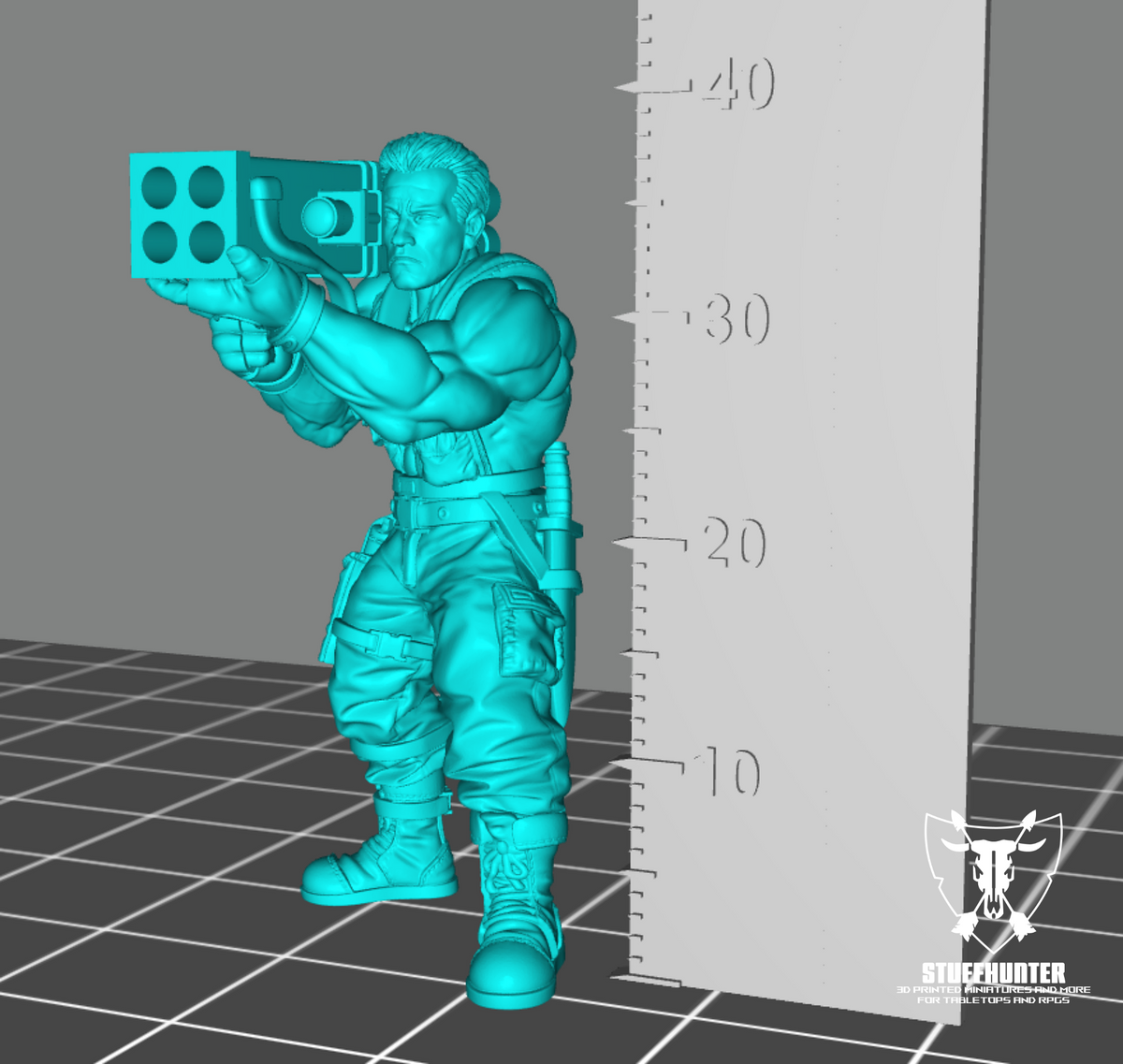 Human Jungle Fighter Arnie Rocket Launcher - Colonial Troopers ...