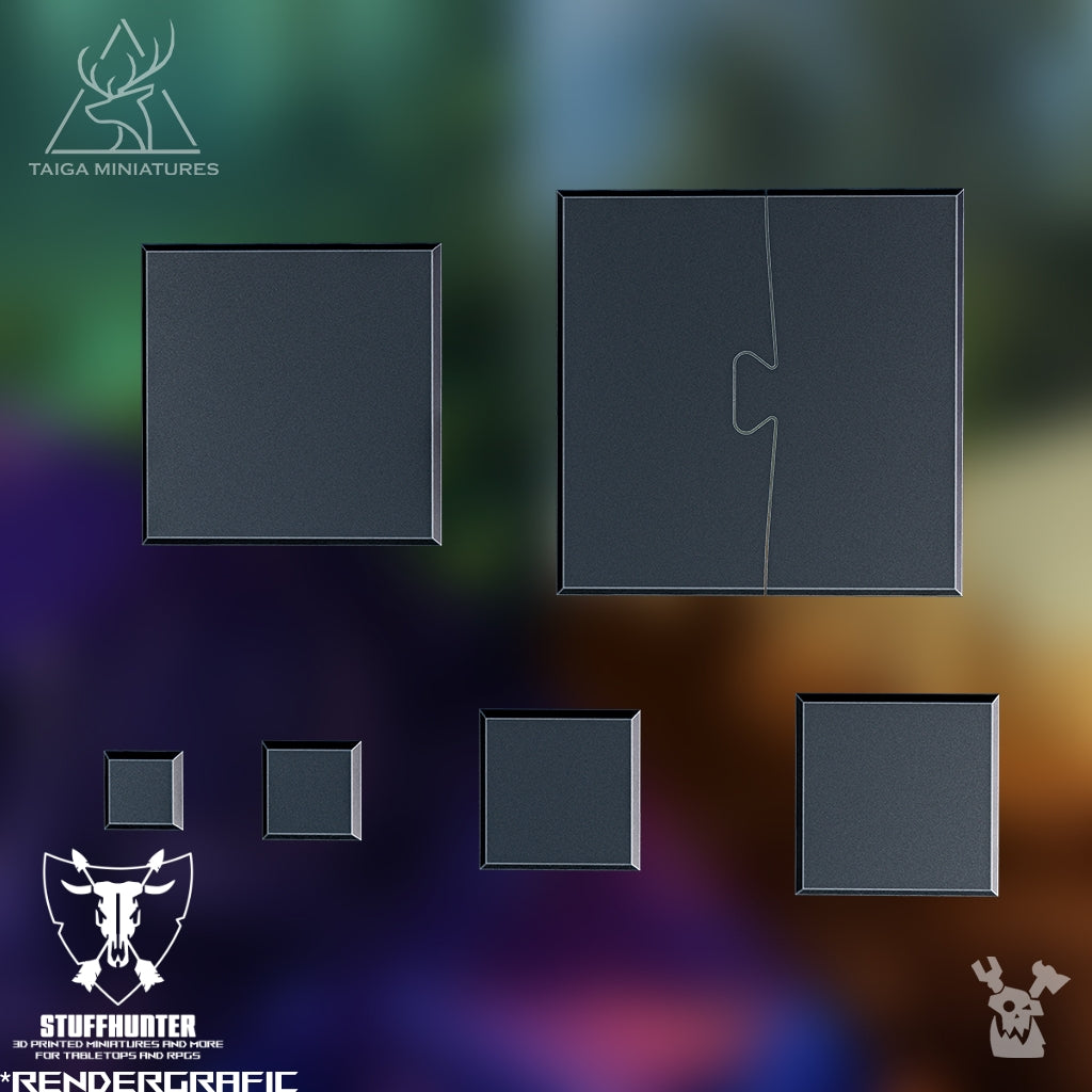 Tabletop Bases Square (Quadratisch) – STUFFHUNTER